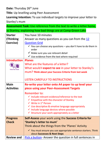 Holes - Scheme of Learning - Lessons 19&20 | Teaching Resources