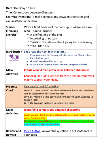 Holes - Scheme of Learning - Lessons 21-23 | Teaching Resources