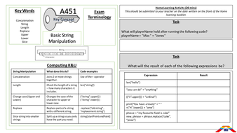 String Manipulation | Teaching Resources