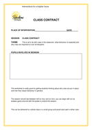 Class contract | Teaching Resources