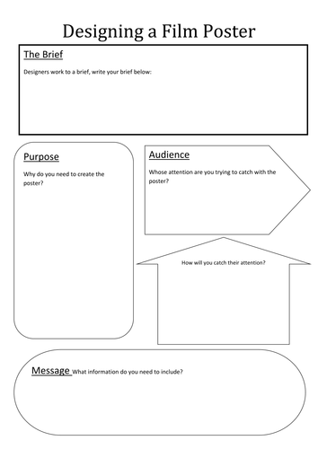 Film Posters Presentation and Worksheet | Teaching Resources