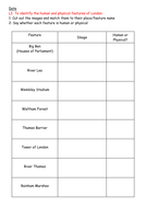 Geography - Identifying the Human and Physical features of UK/London ...