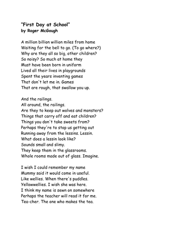 KS2 or KS3 "Childhood Poetry" unit of work | Teaching Resources