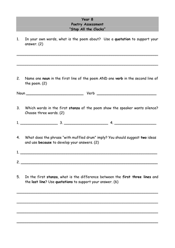 KS2 or KS3 "Poetry about relationships" unit of work | Teaching Resources