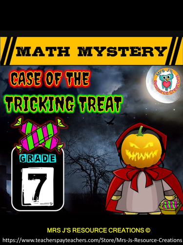 Halloween Math Mystery (GRADE 7) | Teaching Resources