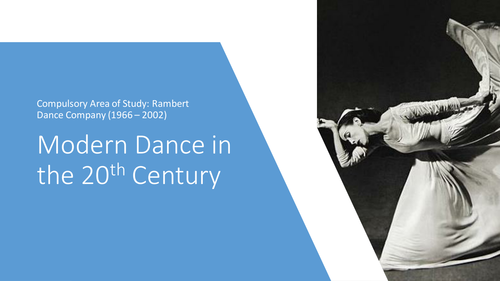 NEW A Level Dance: Rambert Dance Company 1966 - 2002 | Teaching Resources