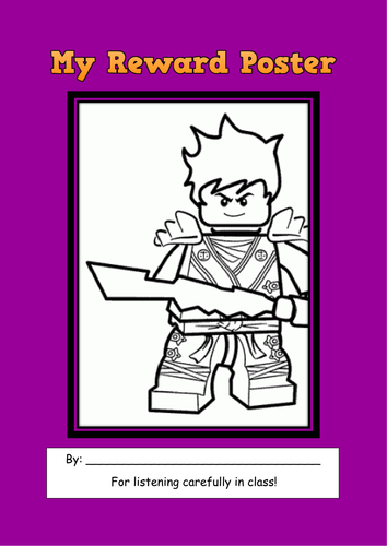 Behaviour Reward Chart & Poster Pack -HIGHLY MOTIVATING LEGO NINJAGO ...