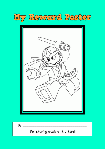 Behaviour Reward Chart & Poster Pack -HIGHLY MOTIVATING LEGO NINJAGO ...