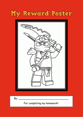Behaviour Reward Chart & Poster Pack -HIGHLY MOTIVATING LEGO NINJAGO ...