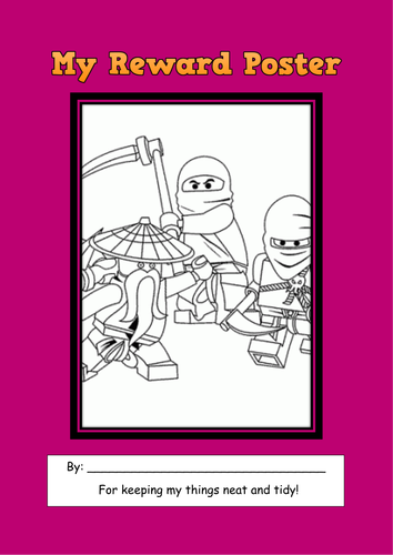 Behaviour Reward Chart & Poster Pack -HIGHLY MOTIVATING LEGO NINJAGO ...