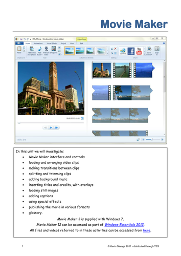 Movie Maker | Teaching Resources