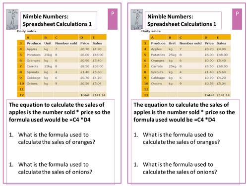 Spreadsheet Software | Teaching Resources