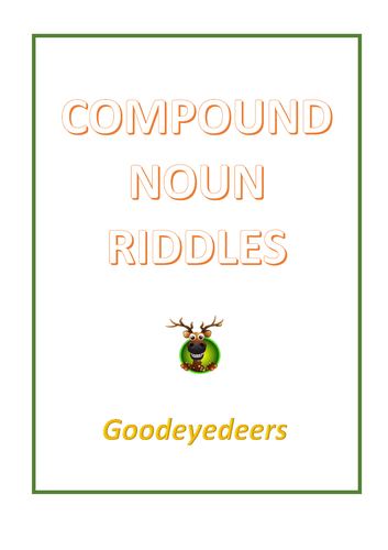Compound Noun Riddles - PowerPoint Lesson | Teaching Resources