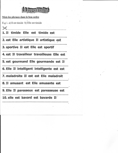 Moi et ma famille | Teaching Resources