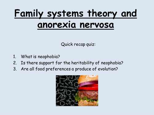 Eating Behaviour: Family Systems Theory and Psychosomatic explanations ...