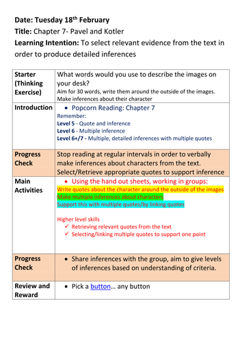Boy in the Striped Pyjamas - Lesson 10-12 | Teaching Resources
