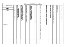 Fractions, Decimals, Ratios and Percentages Baseline Assessment and Teacher Record Sheet ...