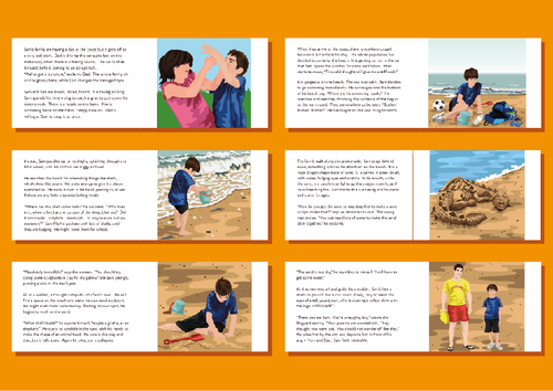 Endings ...tion & ...ture - Reading Scheme - Read 'The Sand Castle ...
