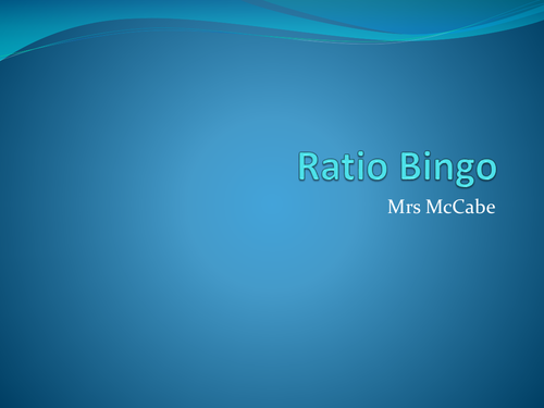 Ratio Bingo | Teaching Resources