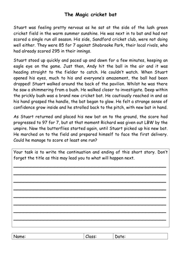 Cricket through English in KS2 | Teaching Resources
