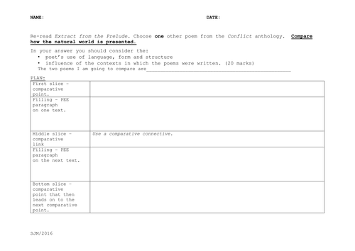 Edexcel Conflict Poetry with writing opportunities-FULLY RESOURCED ...
