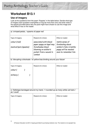 Edexcel Conflict Poetry with writing opportunities-FULLY RESOURCED ...