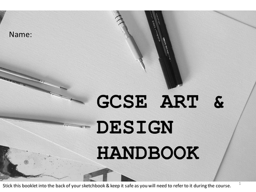 GCSE art and design course handbook | Teaching Resources