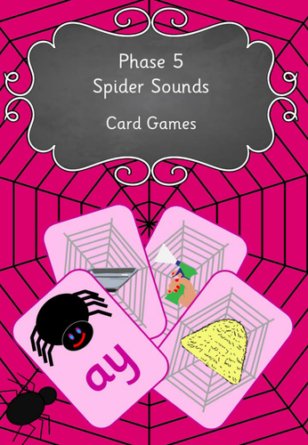 Phonics Phase 5 Spider Sounds Card Games | Teaching Resources