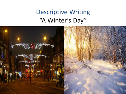 Descriptive writing: Winter | Teaching Resources