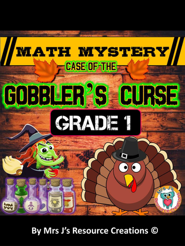 Thanksgiving Math Mystery (GRADE 1) | Teaching Resources