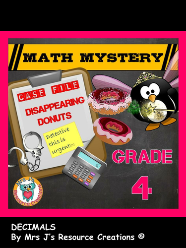 Decimals Math Mystery (GRADE 4) | Teaching Resources