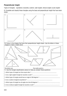 Perpendicular height | Teaching Resources
