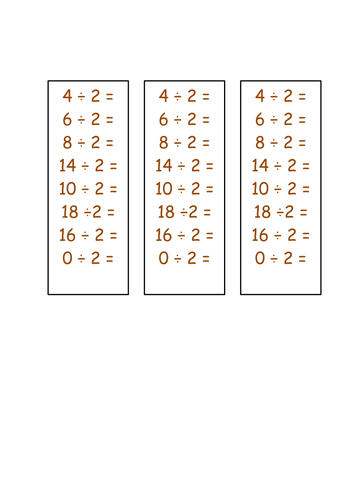 NEW! Year 2 Division calculations with and without remainders ...