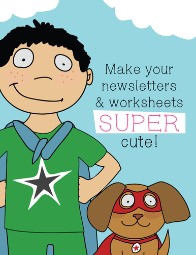 Superhero Kids Clip Art – Commercial-Use | Teaching Resources
