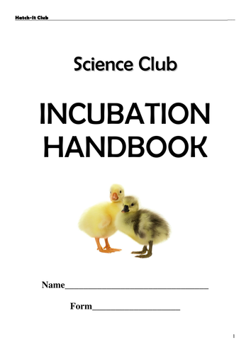 Incubation Handbook - Chick or Duckling Hatching | Teaching Resources