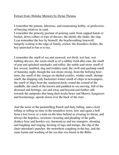 Descriptive writing: Summer (The Beach) | Teaching Resources