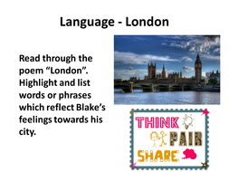 London William Blake GCSE poetry 9-1 | Teaching Resources
