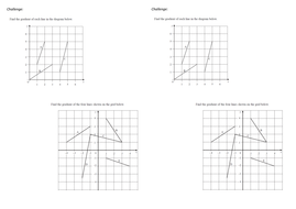 Finding equation of a line y=mx+c from two points starter main and ...