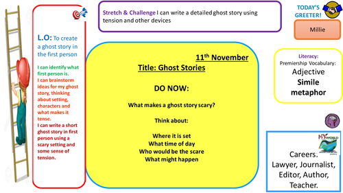 Year 7 ghost stories lesson | Teaching Resources