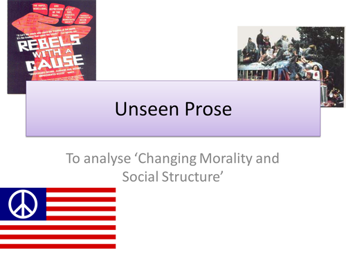 A Level Literature Unseen Prose analysis | Teaching Resources