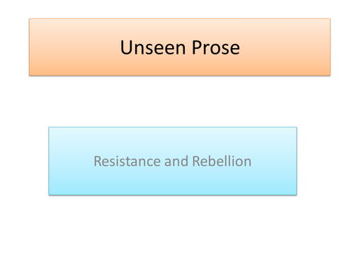 A Level Literature Unseen Prose analysis | Teaching Resources