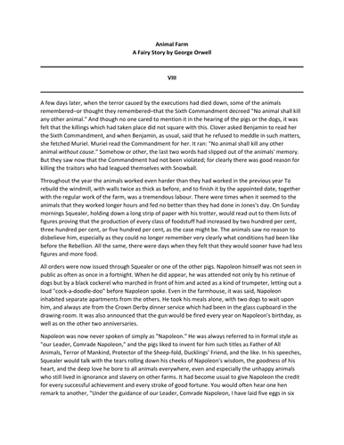Animal Farm: Squealer (Double Lesson!) | Teaching Resources