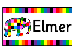 Elmer's Colours resource pack- display, games, activities by robbyn ...