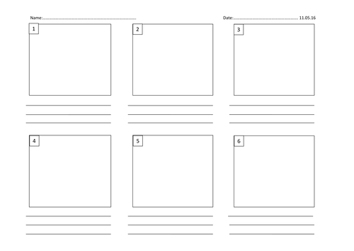 Storyboard template | Teaching Resources