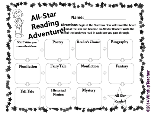 All Star Reader Genre Reproducible | Teaching Resources