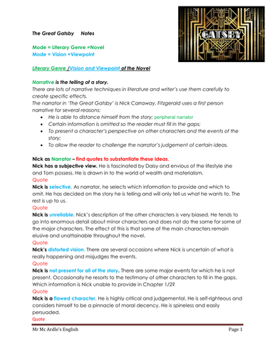 The Great Gatsby Resources | Teaching Resources