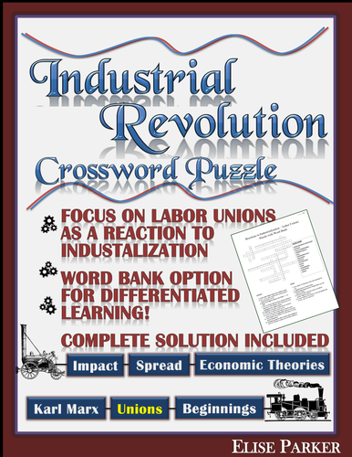 Industrial Revolution Crossword Puzzle -- Reactions to ...