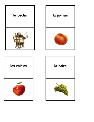 French dominoes and pairs linked to tout le monde level 3 | Teaching ...