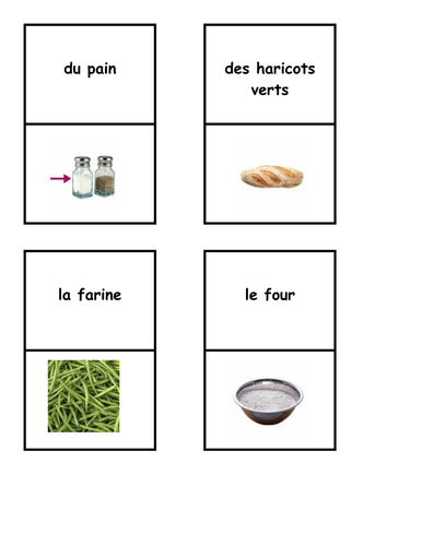 French food dominoes and pairs (Linked to level 3 mod 5 tout-le-monde ...