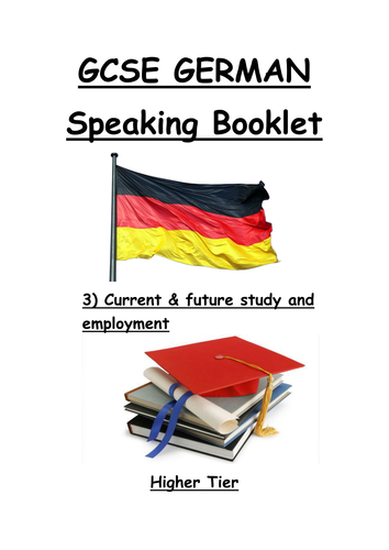 AQA GCSE German Speaking booklets | Teaching Resources
